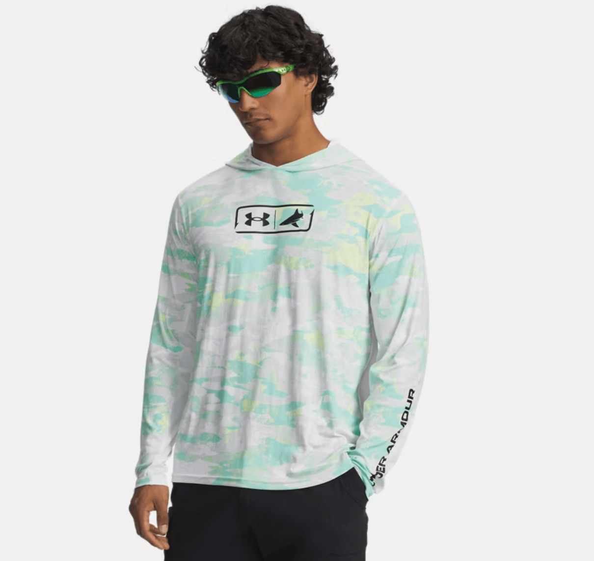 Under Armour x BlacktipH Men’s Fish Pro Camo Performance Hoodie - Whit
