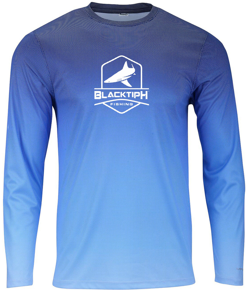 BlacktipH Interlock with UPF 50+ Protection Performance Shirt Faded Bl