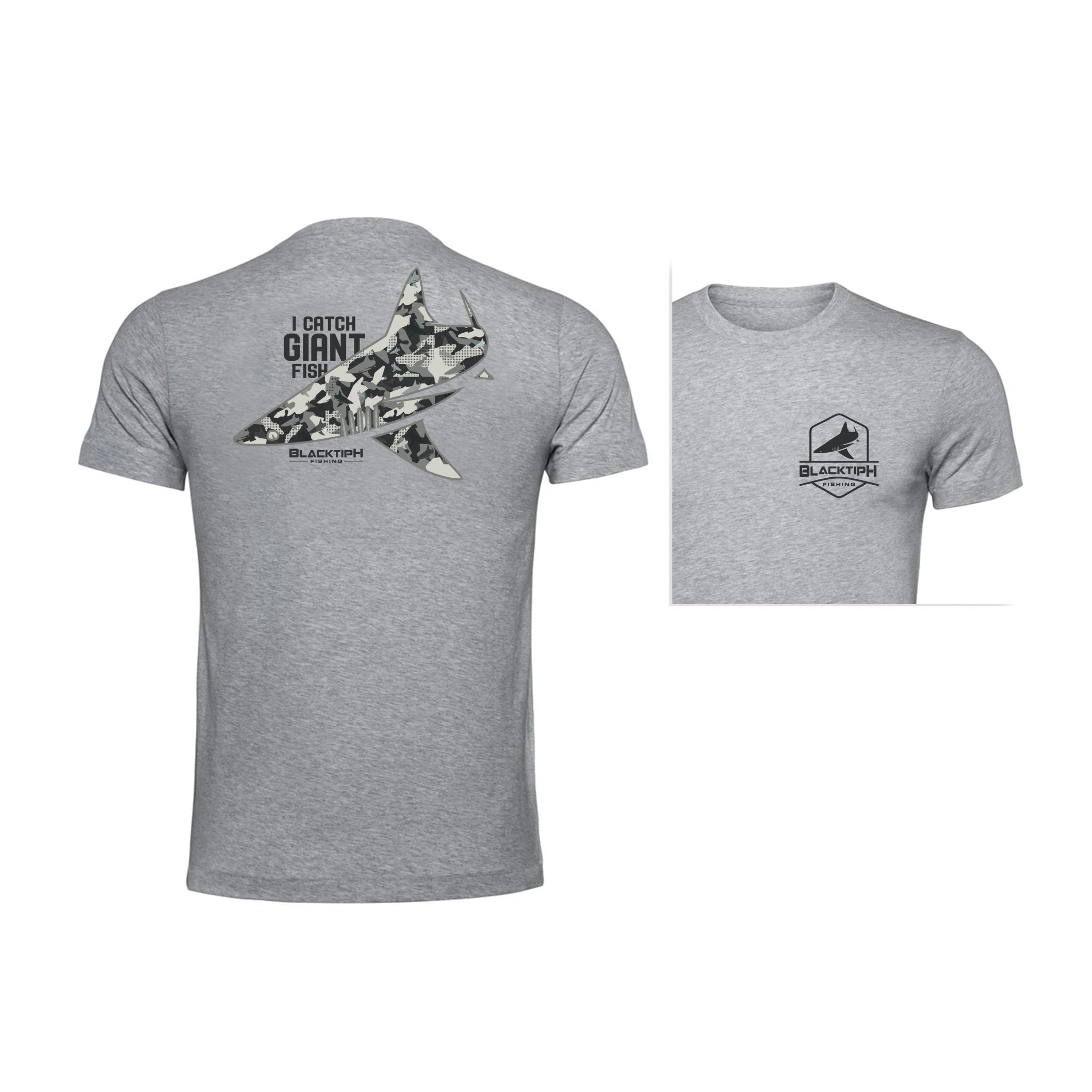 I Catch Giant Fish Lifestyle Cotton Blend T-Shirt – BlacktipH