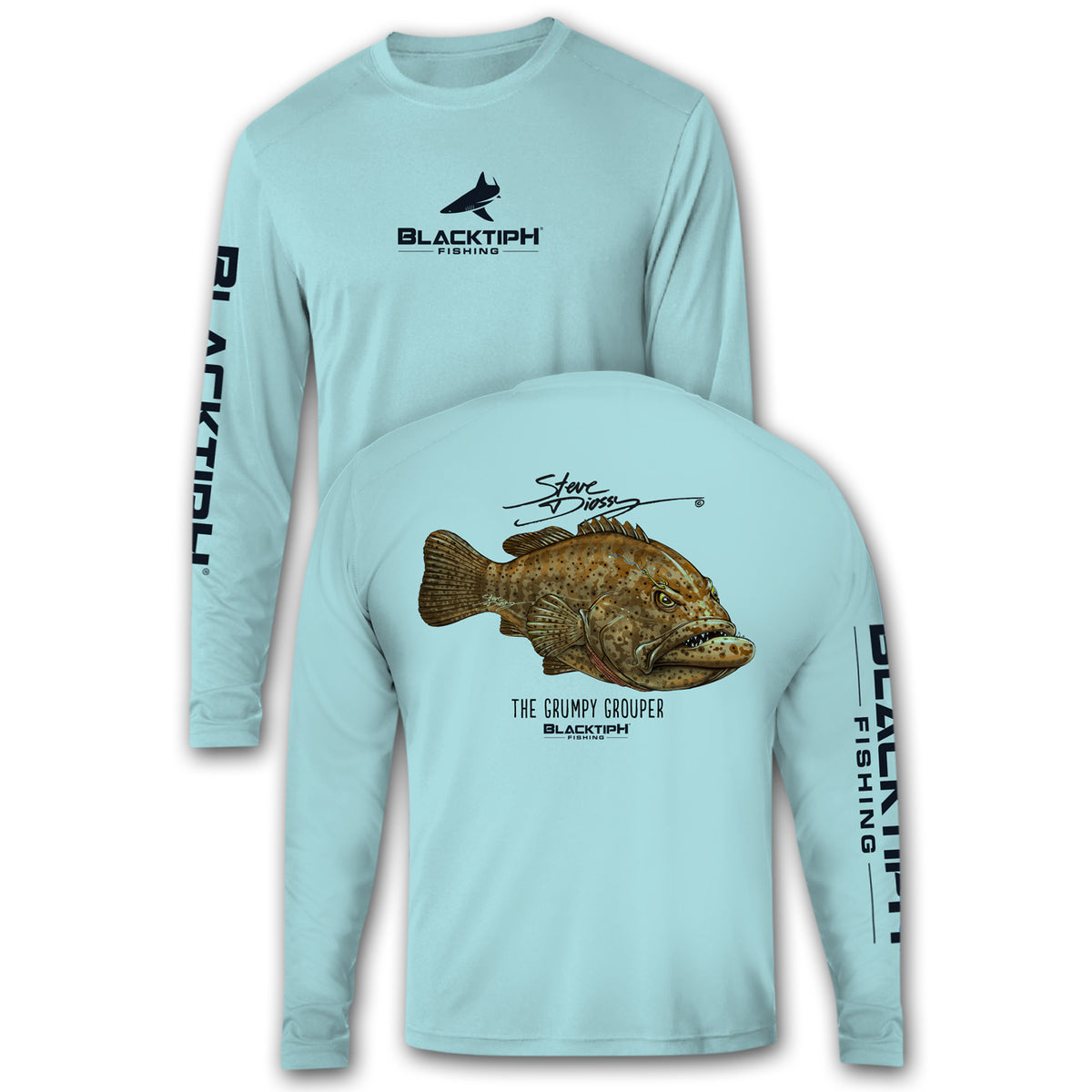 BlacktipH Performance Long Sleeve Grumpy Grouper Featuring Steve Dioss
